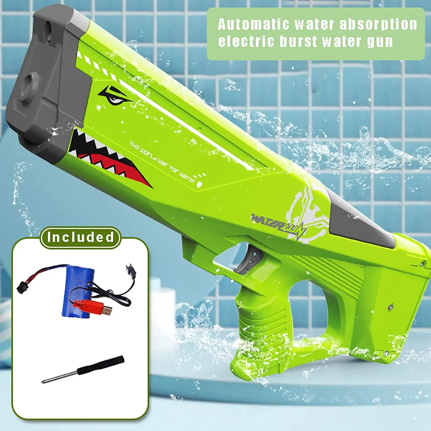 Customized Shark Electric Water Spray Gun Long-distance Water Gun ...