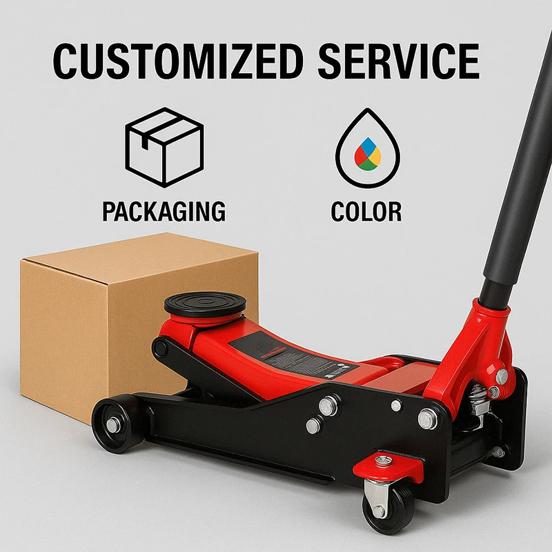 Heavy Duty 3-Ton Floor Steel Jack Low Profile Super Low Profile Jacks ...