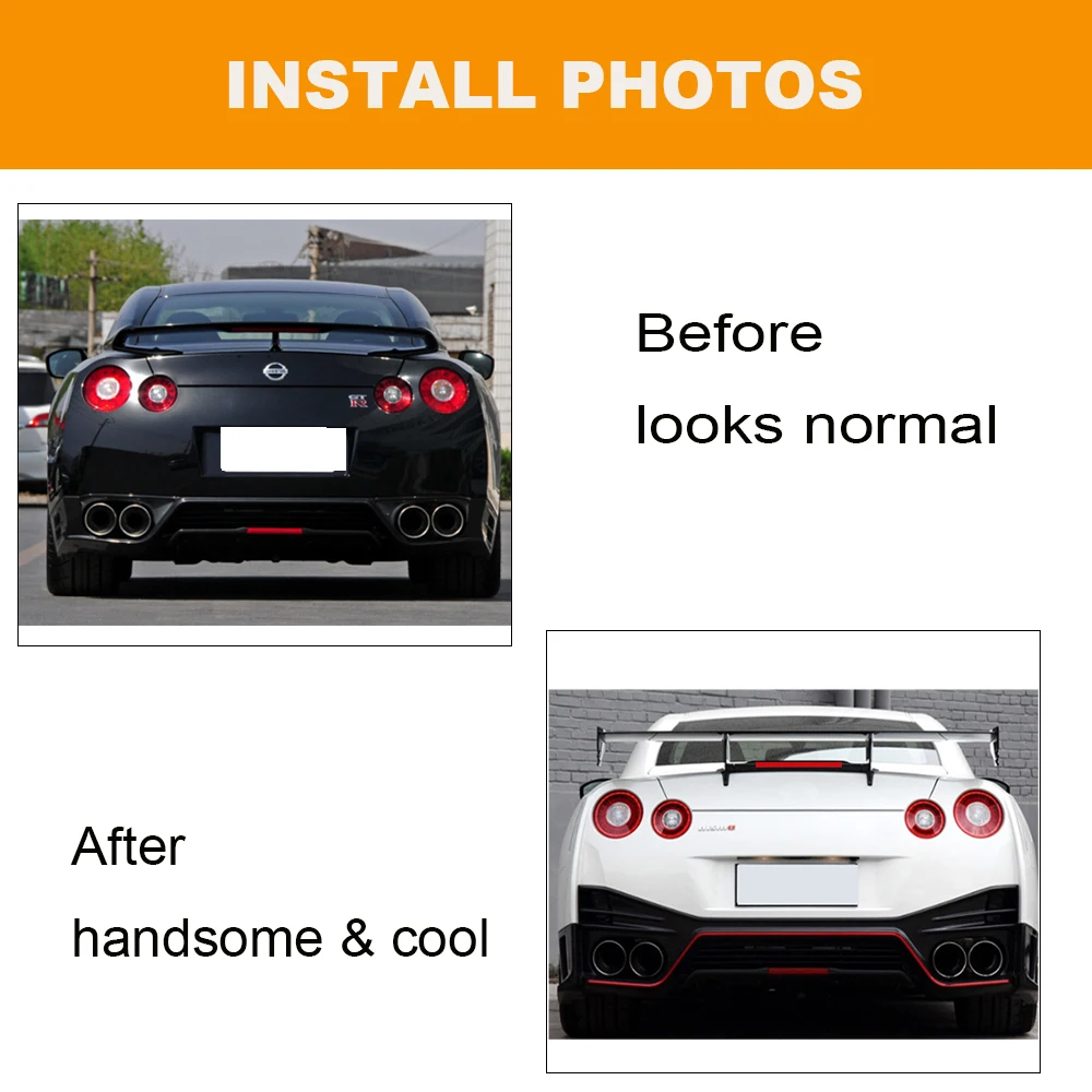 Gtr R35 Real Carbon Fiber Rear Trunk Wing Spoiler For Nissan Gtr Nissmo ...