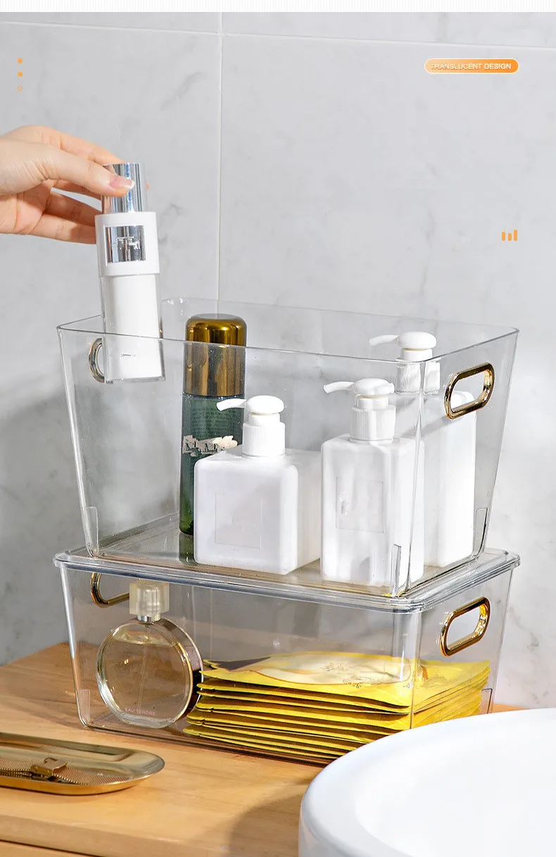 Stackable Luxury Plastic Clear Acrylic Cosmetics Makeup Storage ...