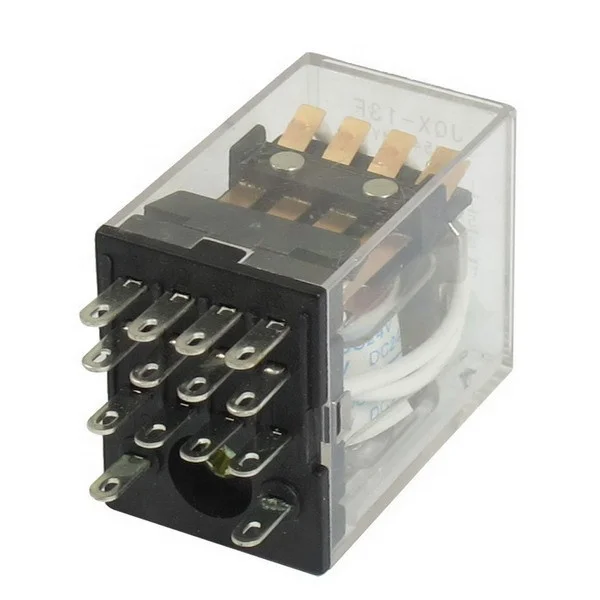 Jqx-13f My4nj Dc 24v Bobine 14 Broches 4pdt Vert Led Relais ...