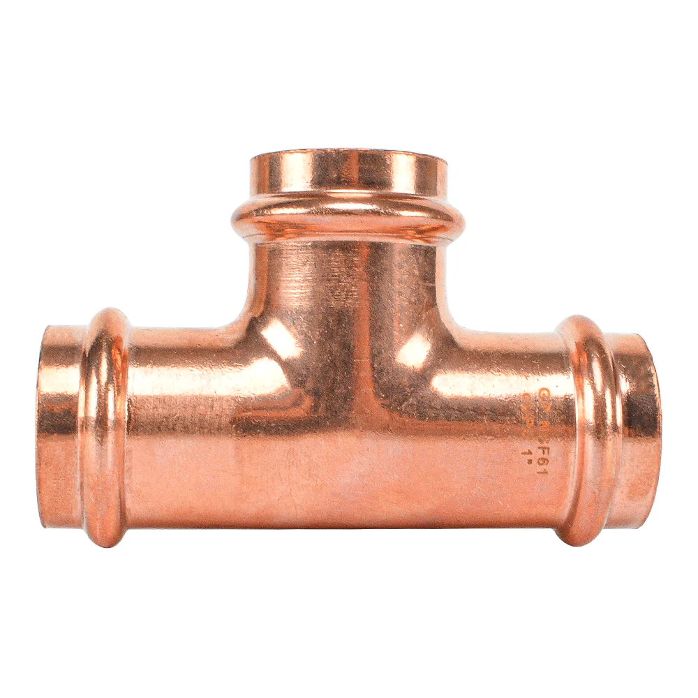 Copper Pipe Connection Equal Tee Copper Fittings - Buy Copper Fittings ...