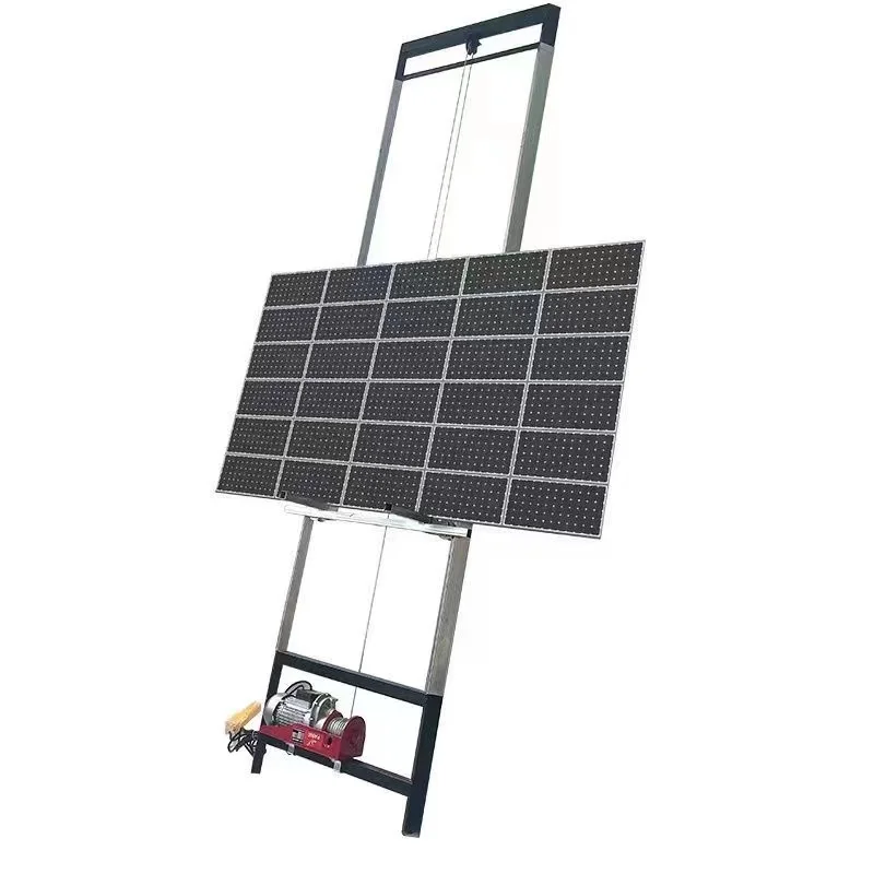 Construction Electric Hoist Lift - Durable Solar Panel Ladder Lift for ...