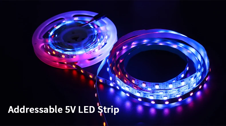 Dream Color Ws2812 Pixel Strip DC5V 30 60 144 Leds Pixel RGB Lighting ...