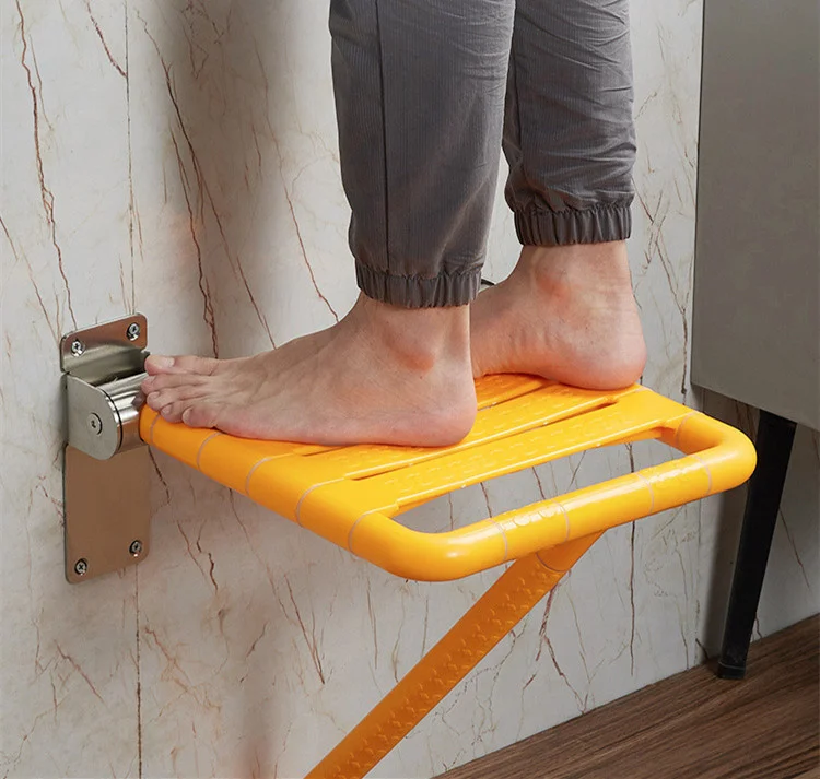 Folding Bath Stainless Steel Shower Chair Disabled Safety Toilet Seat ...