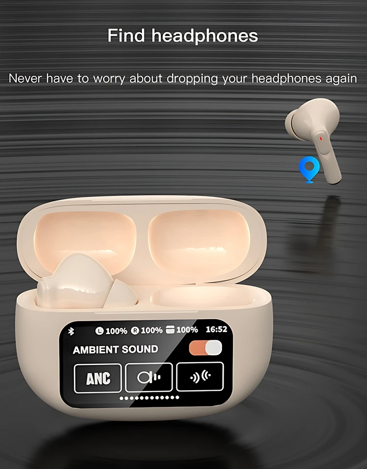 A9 Plus ANC ENC TWS Wireless V5.4 Earphones Headphones Gaming In-ear ...