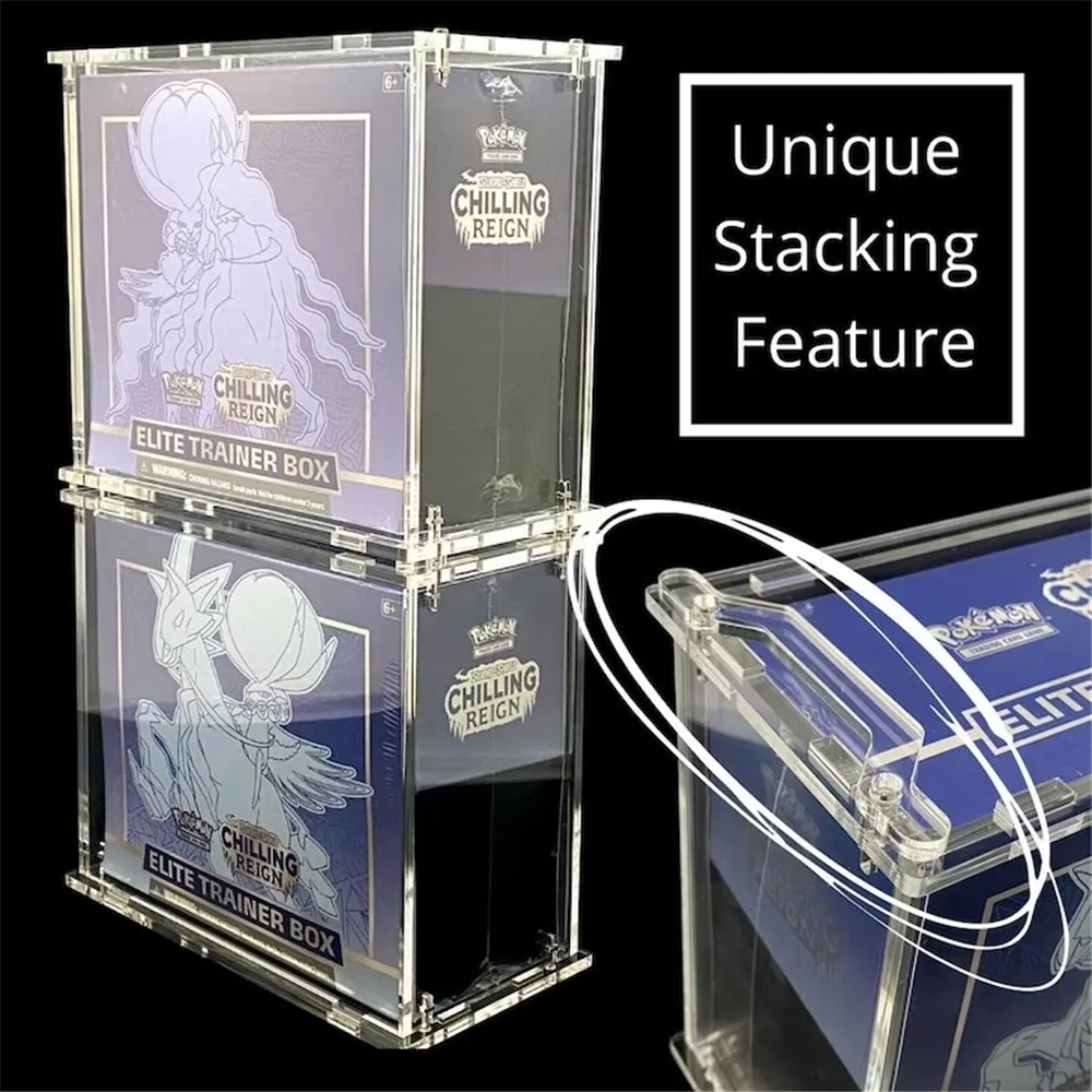 Custom Transparent Acrylic Display Case Booster Box Dustproof High ...