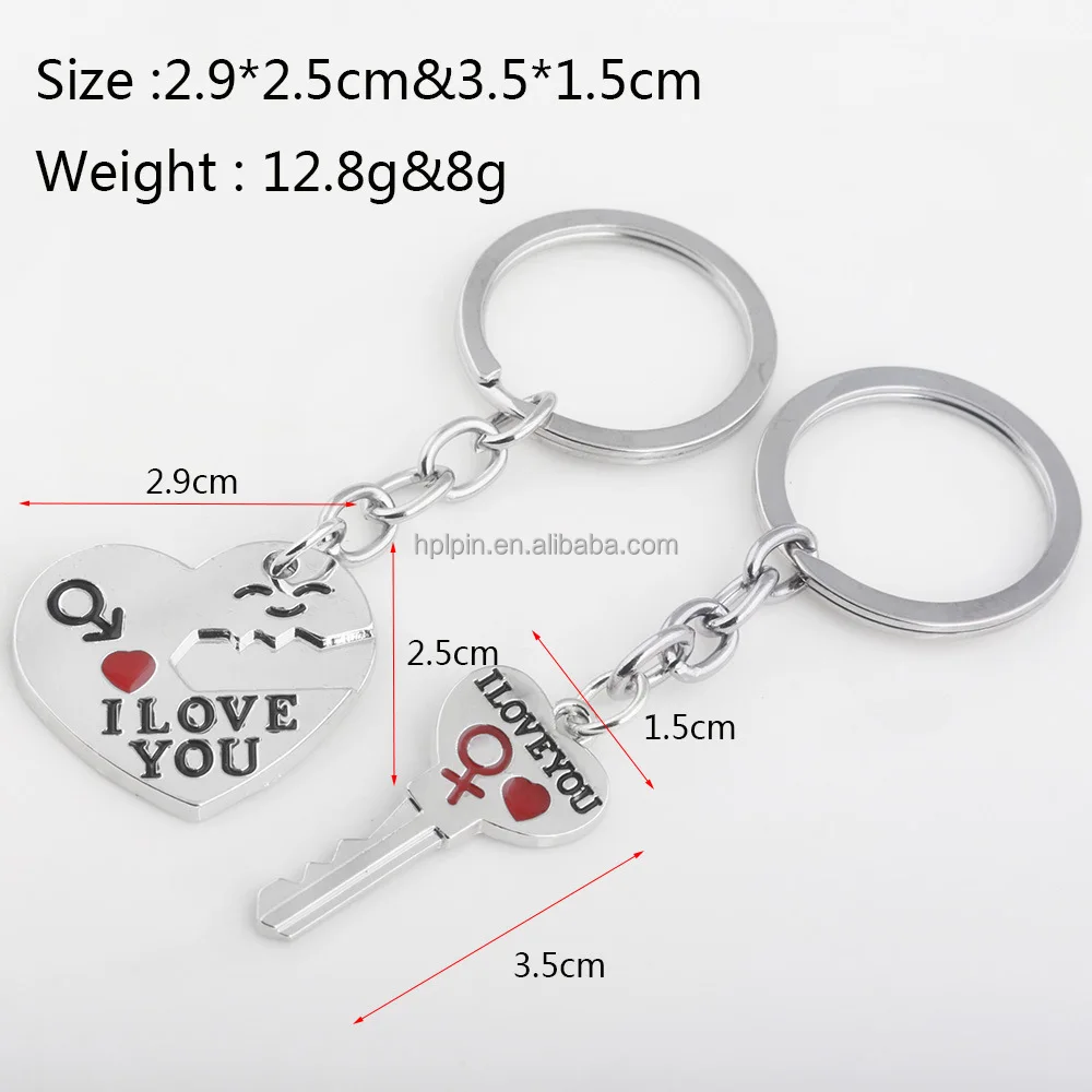 Oem Souvenir Bride And Groom Keyring Custom Metal Wedding Keychains ...