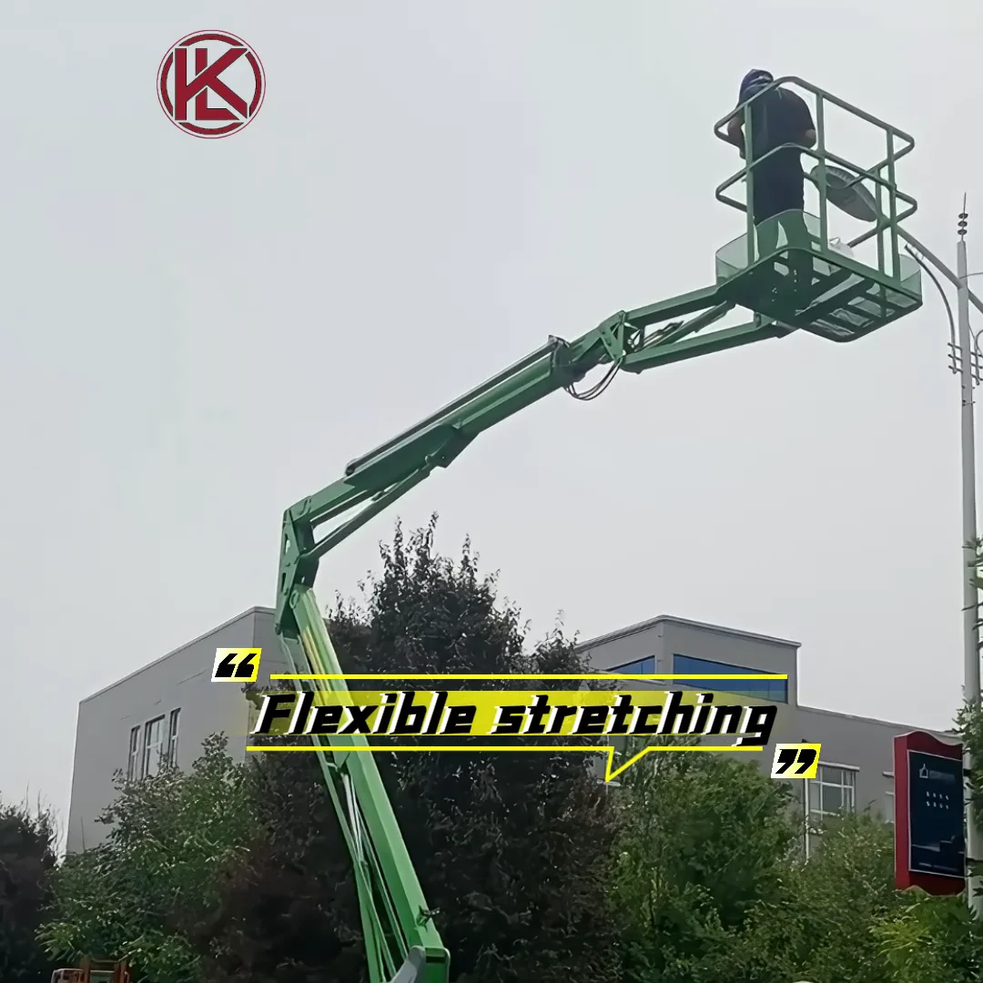 Trailer Mounted Boom Lift Cherry Picker Hydraulic Lift Equipment Aerial ...