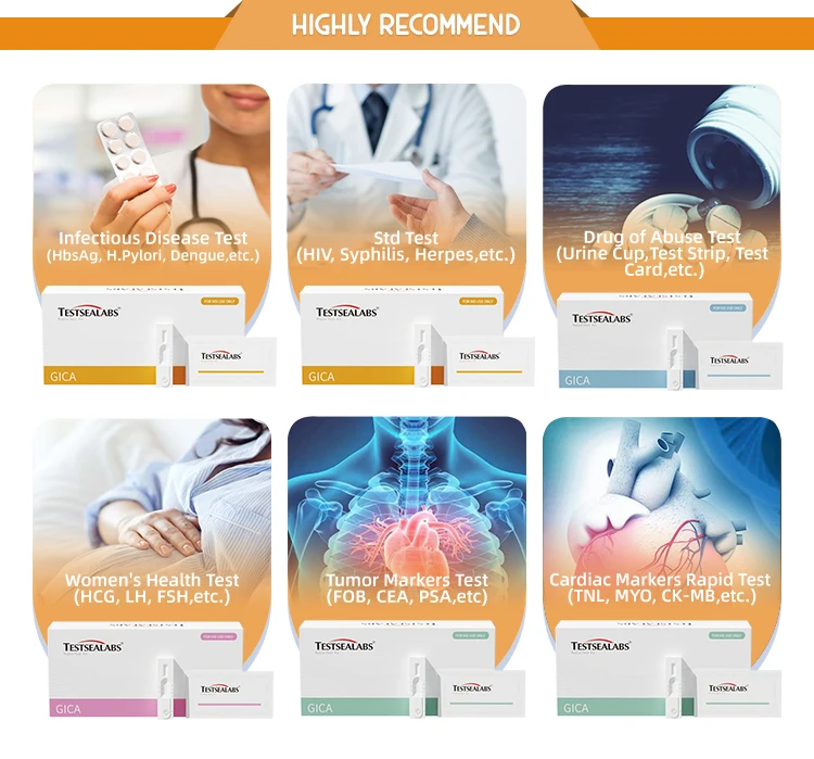 Customizable Testsealabs HIgh Sensitivity HBsAg/HCV/HIV/SYP Multi Combo ...