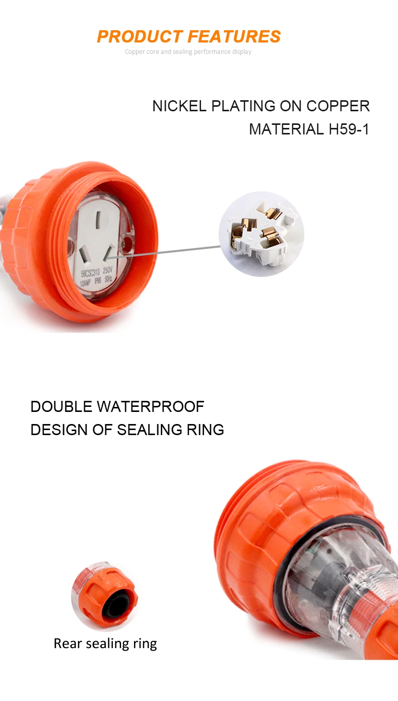 As/nzs3112 Standard Ip66 Waterproof 250v 10a 3 Flat Pin 56csc310 ...
