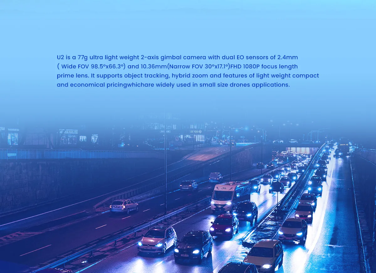 U2 Ultra Light Weight Micro Prime Lens - Dual EO Sensors