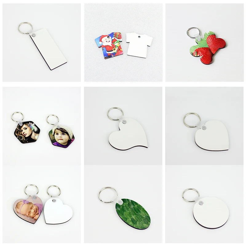 Custom Key Chains with Key Rings - Sublimation Keychian
