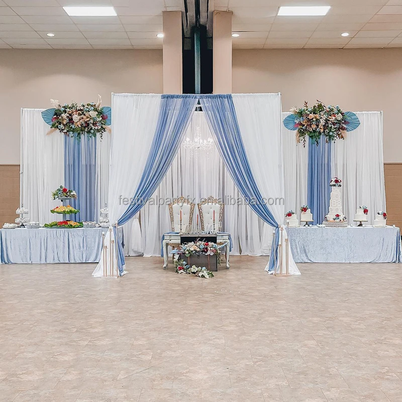 Pipe and Drape Backdrop - Adjustable Exhibition Booth Decor
