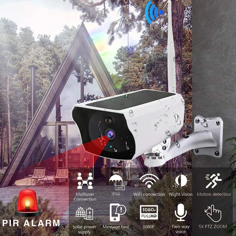 PIR Human Detection IP66 Waterproof Battery Powered 1080p HD IR 10m ...