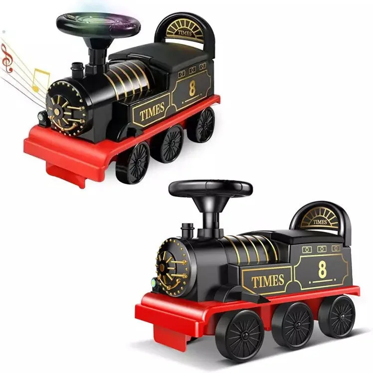 Sliding Retro Train Children Car Ride on Toys - Fun & Learning