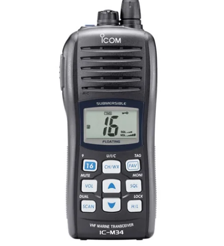 ICOM IC-M34 Handheld Walkie Talkie Long Range for Emergency Waterproof ...