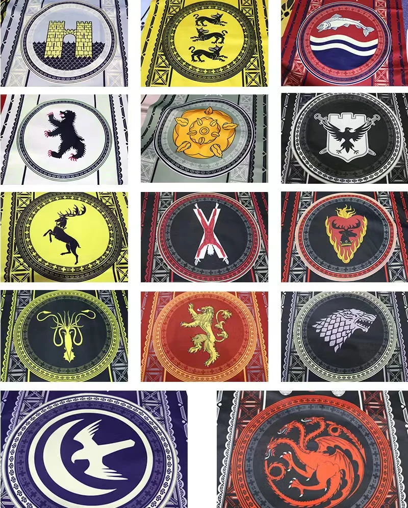 HanDa Printed Embroidered Home Pub Decoration Flag Game of Thrones Wall ...