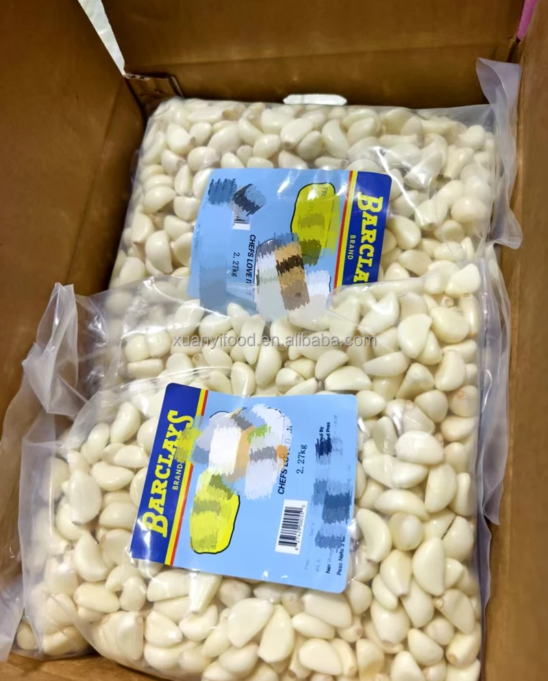 Fresh Garlic Material Peeled Garlic with 500g 1kg Vacuum Packaging or ...