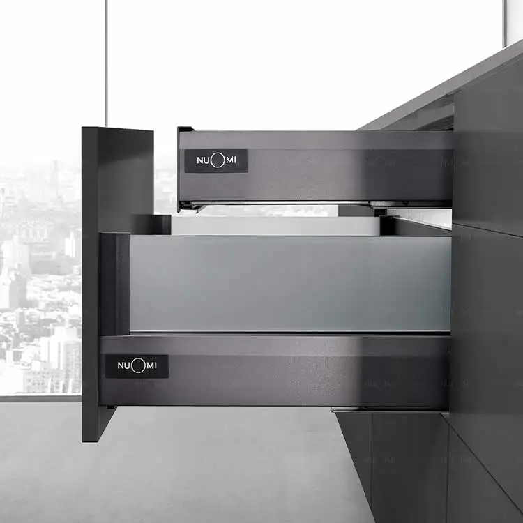 Nuomi Furniture Hardware Oya Series Metal Kitchen Slim Drawer Box Soft ...
