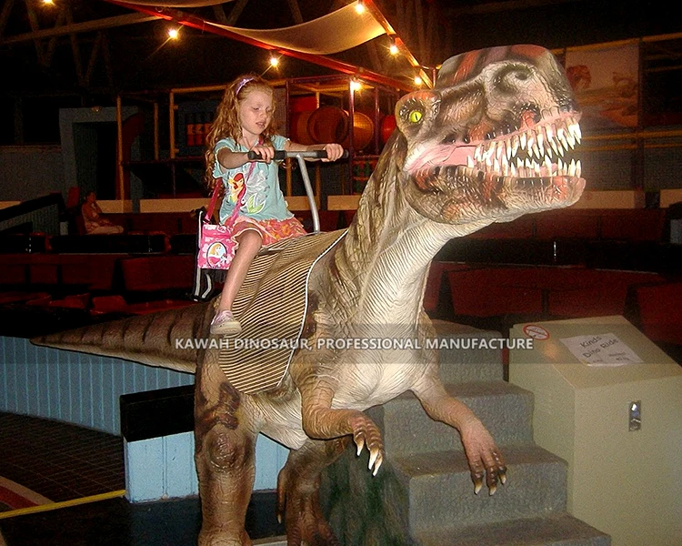 Animatronic Dinosaur Kiddie Ride Amusement Park Rides Coin Operated ...