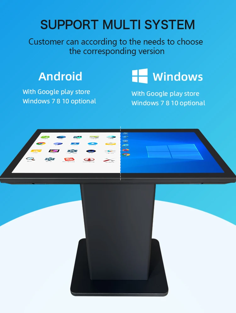 Android Lcd Display Smart Interactive Kiosk Multi Coffee Game Touch ...
