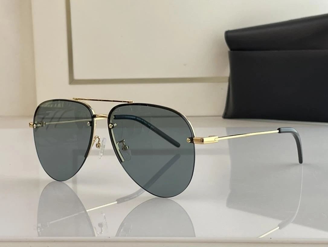 Pilot Style Women's Sunglasses Classic Metal Frame Double Bridge Round ...