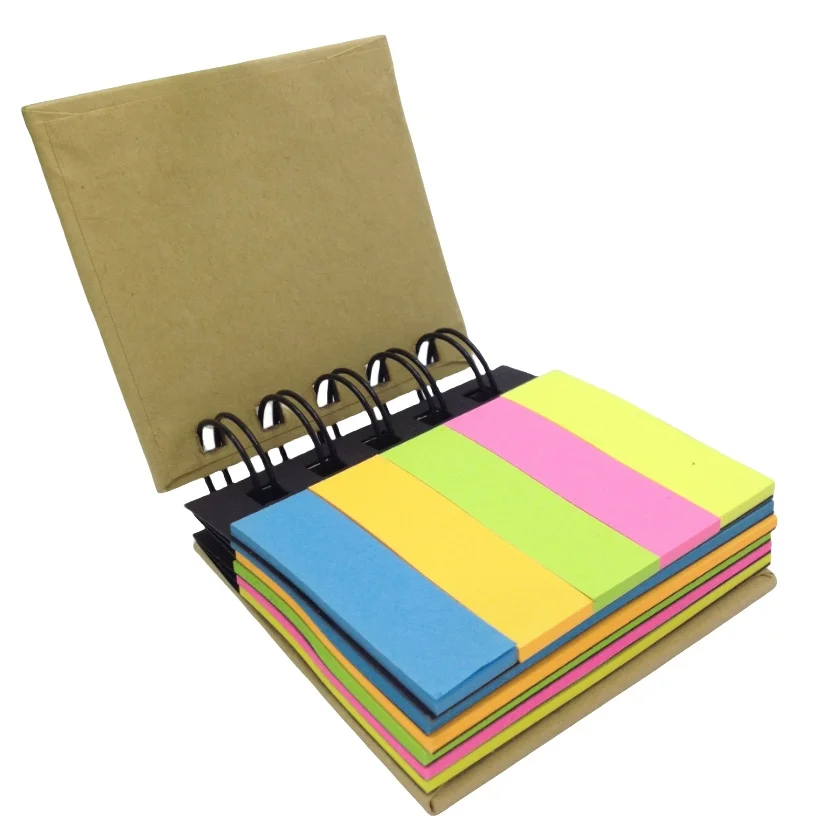 Customized 5 color fluorescent sticky notes for students cheap custom ...