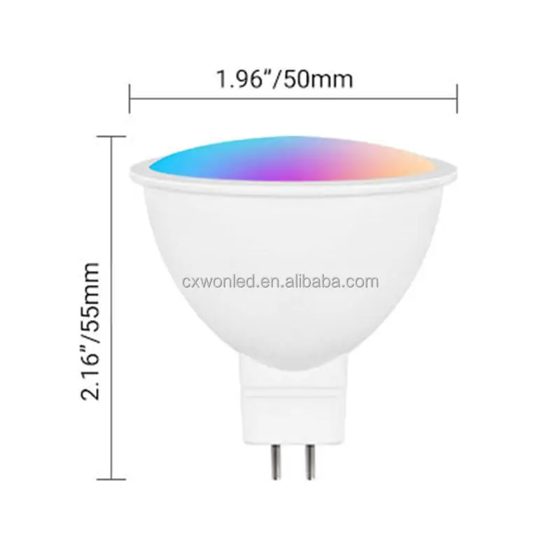 Tuya 5w Mr16 Rgb Wifi Smart Led Light Bulb Spotlight - Oem | Wholesale