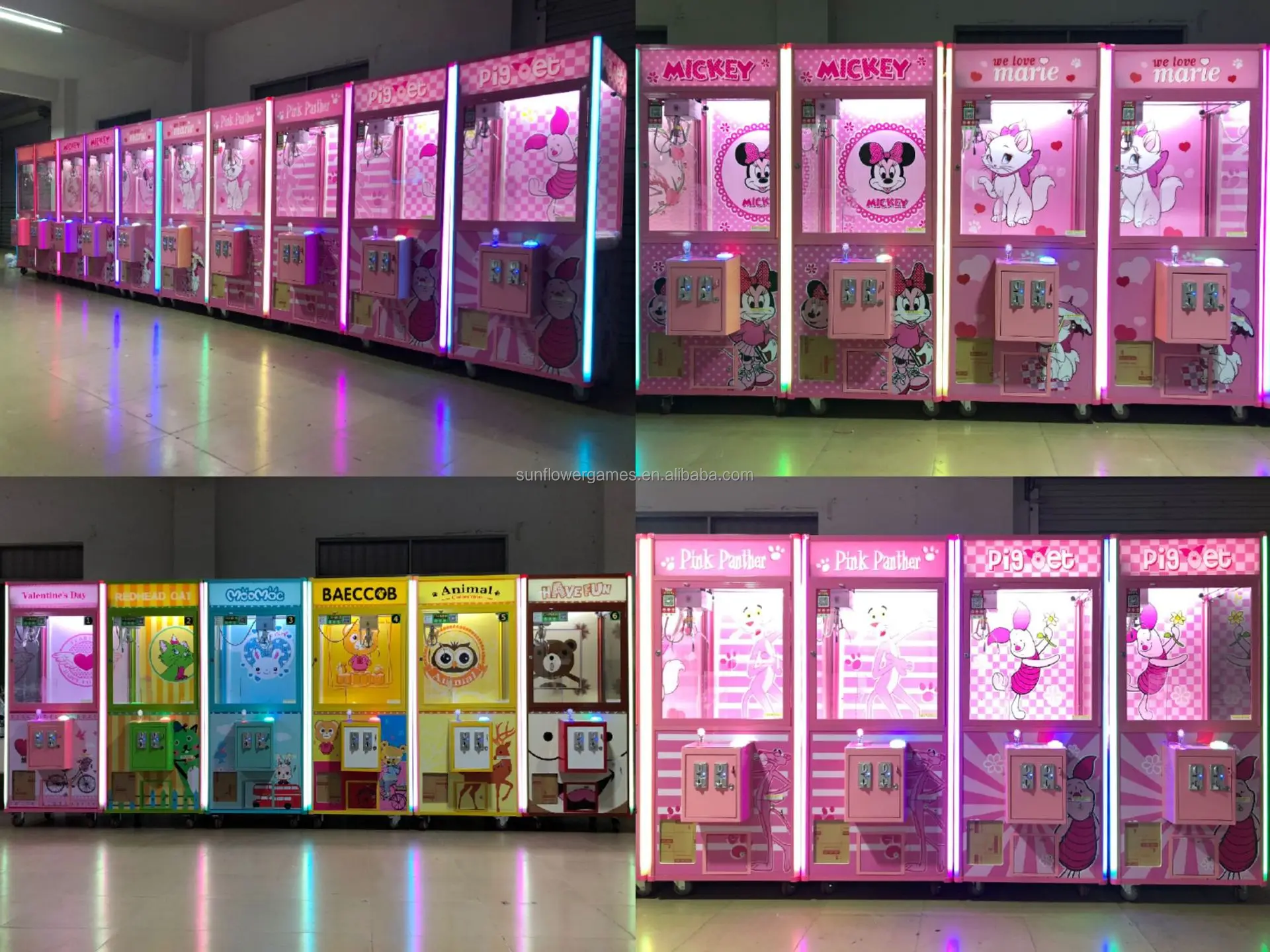 Game Room Coin Operated Arcade Toy Claw Crane Machine