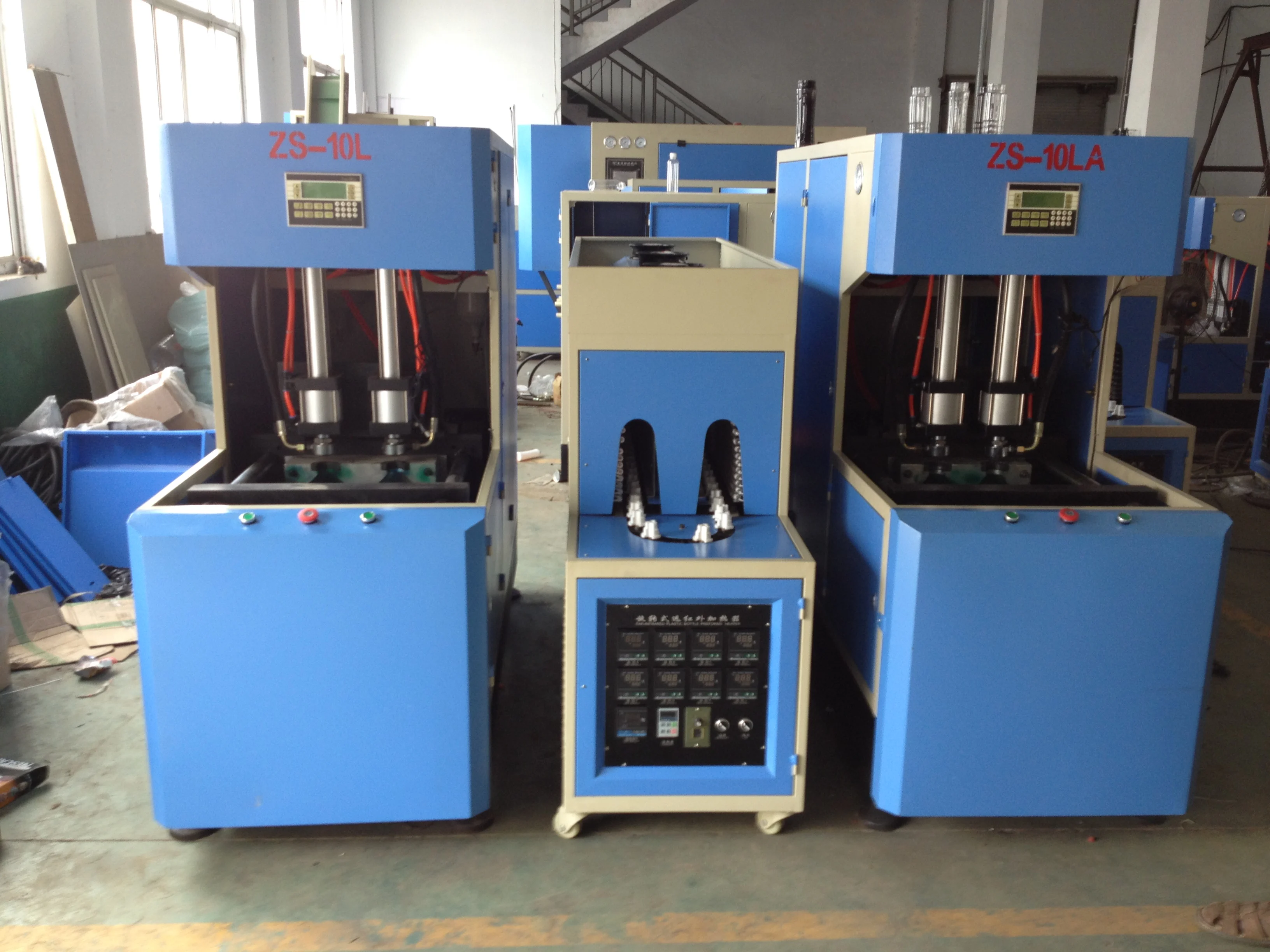 Customized Mold 2 Cavity Semi Automatic Pet Blow Molding Machine Bottle ...