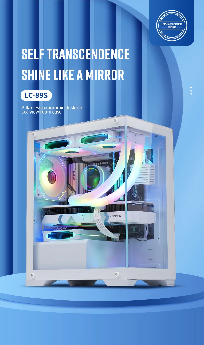 High Quality Aluminum ATX Case for Desktop Gaming Pcs