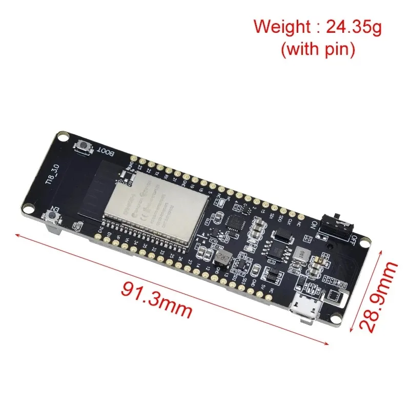 Ttgo T-energy Esp32 8mbyte Psram Wifi & Module 18650 Battery Esp32-wrover-b Development Board ...