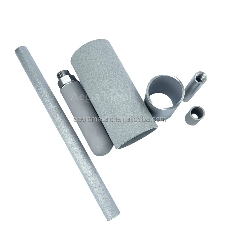 Pump Pressure Titanium Fuel Filter Sintered Cartridges 20 30 50 Micron ...