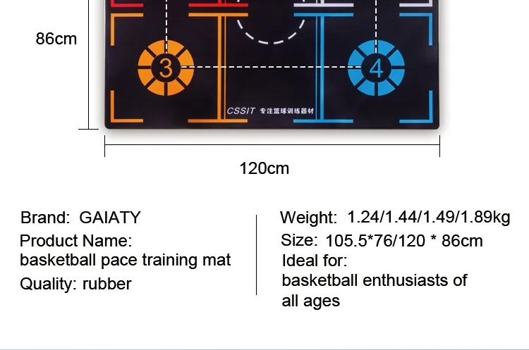 Wholesale Non-Slip Footstep Training System Mat for Basketball
