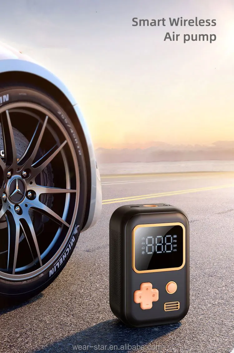 Car accessories latest 2025 mini portable compressor tire inflator mini ...