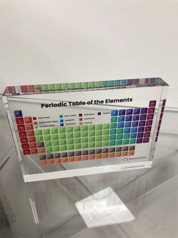 Amina Craft Crystal Acrylic Block Design Periodic Table Of The Elements ...