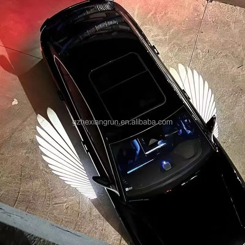 Car Door Welcome Light Angel Wings For Car Mirror Easy Install - Buy ...