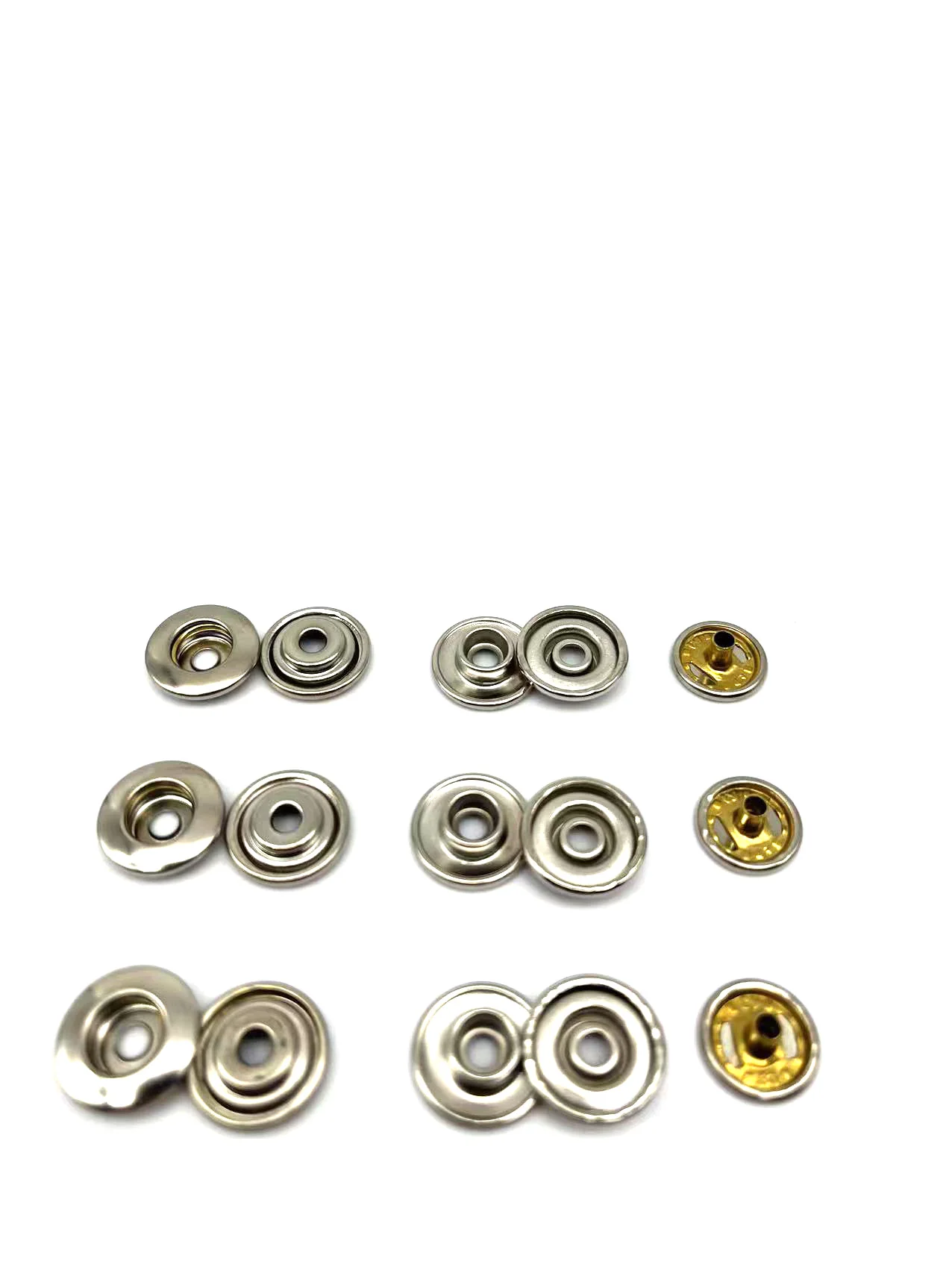 Custom Size Jeans Buttons Silver Gold Metal Press Stud Brass Snaps ...