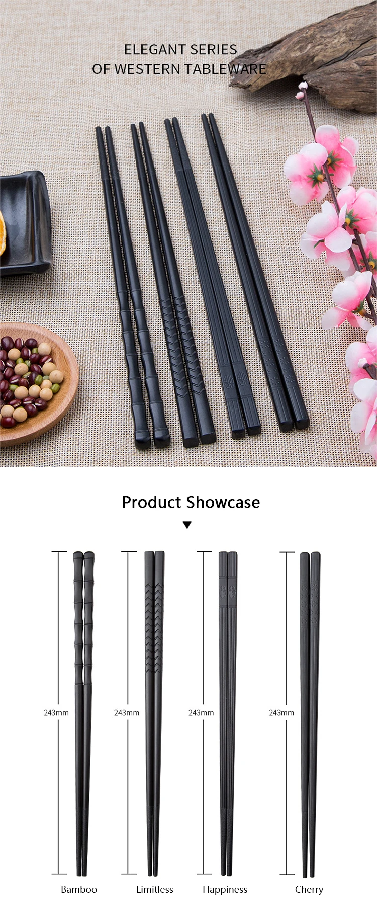 Eco-friendly Fiberglass Chopsticks - Durable & Reusable