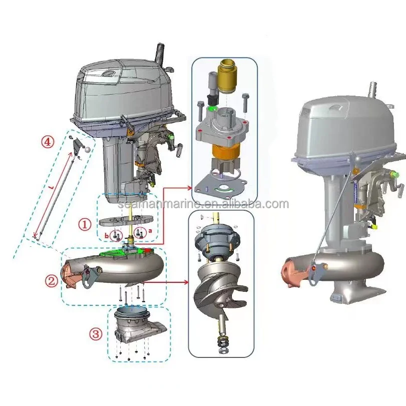 Water Jet Drive Pump For Outboard Motor,Boat Engine - Buy Jet Engine ...