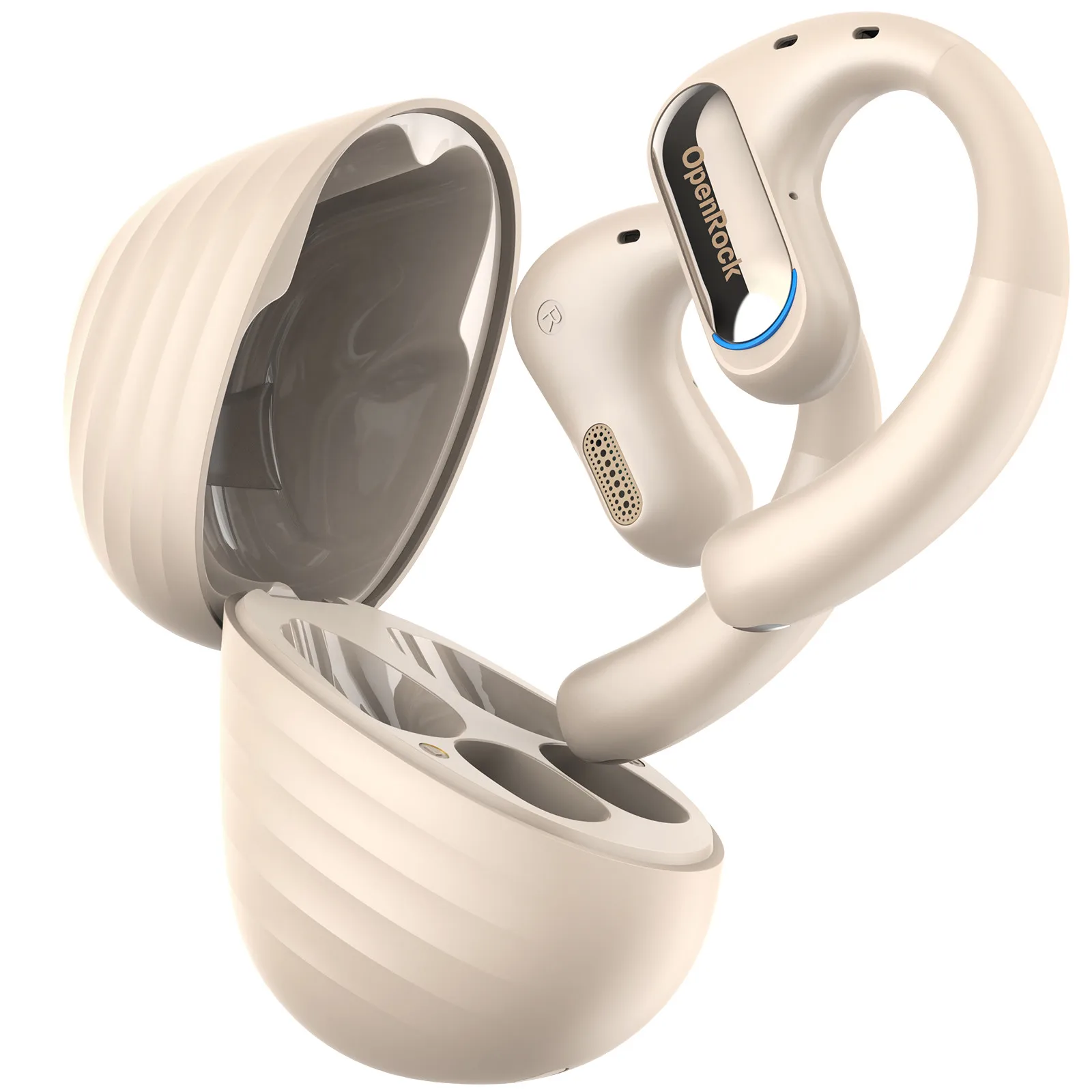 Openrock Pro Beige Wireless Tws Ows Earphone 19hs 46hs Sport Earbuds ...