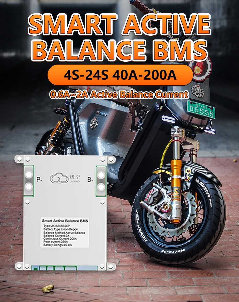 Jk 2A Active Balancer BMS Lifepo4 - Smart Battery Management