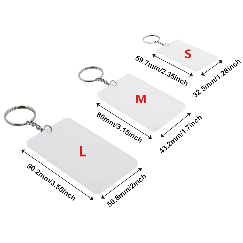 Qualisub Creative Design Acrylic Keychains for DIY Print