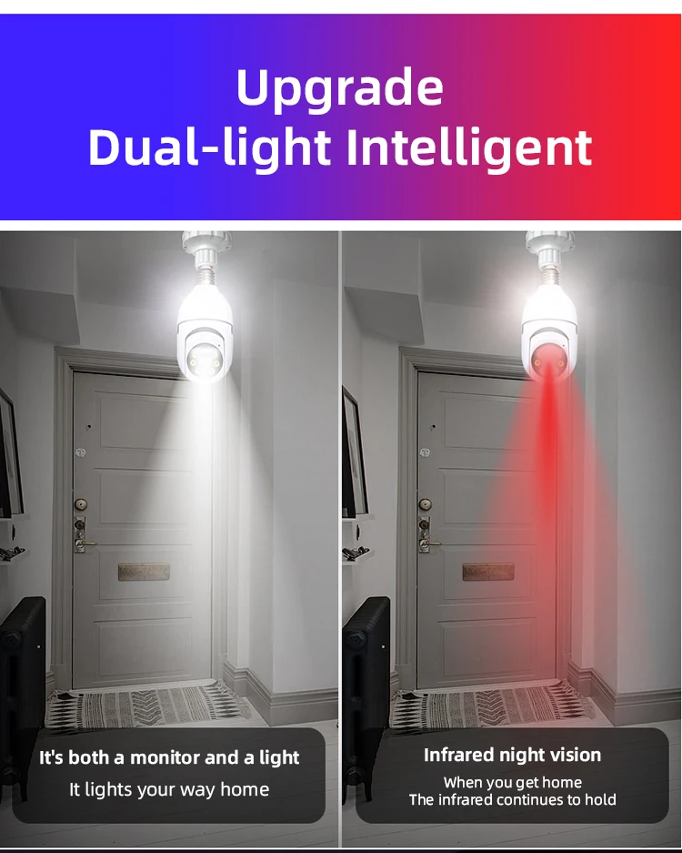 Cctv Baby Lamp Camera V380 2mp Light Camera - Buy Indoor Monitor Light ...