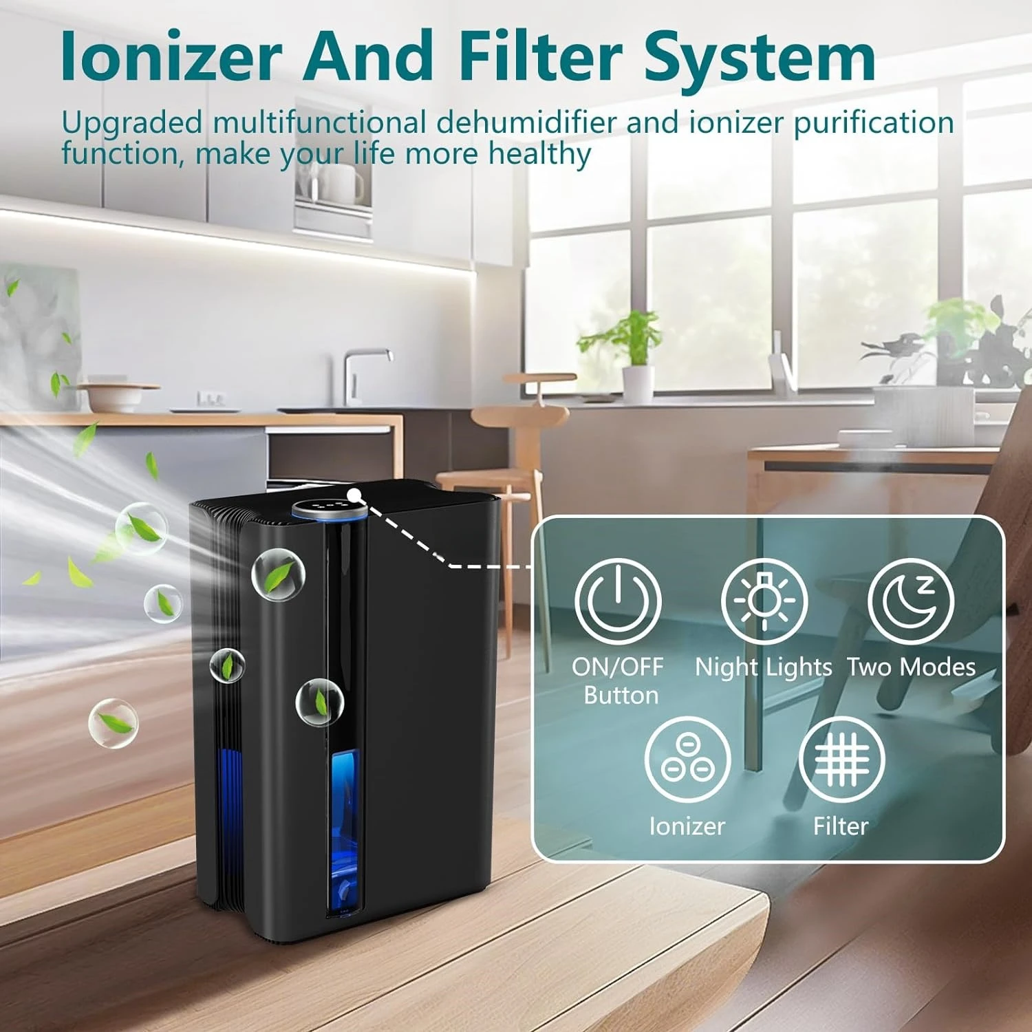 New Design Air Drying Dehumidifier With Reusable Filter And Ionizer ...