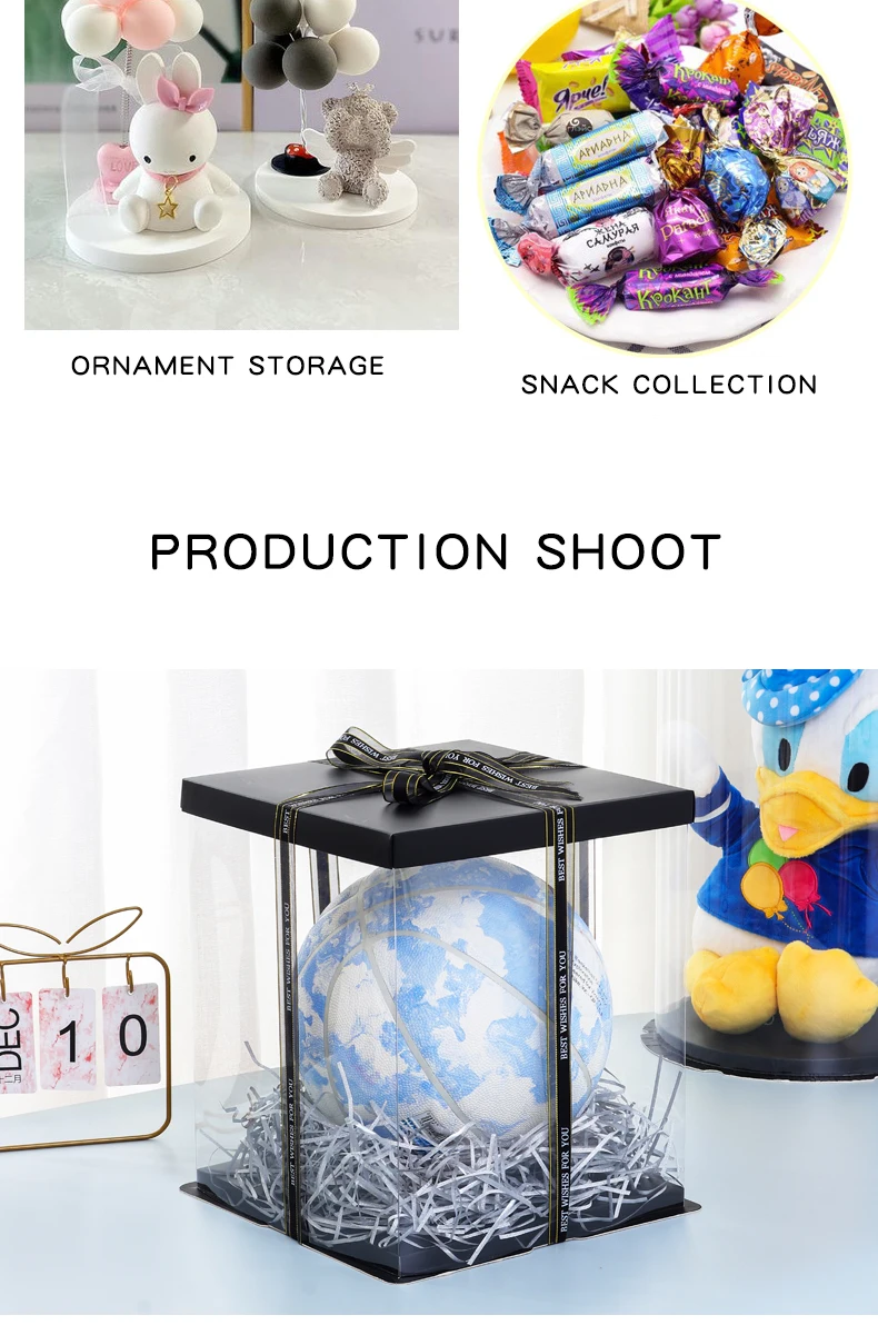 Handmade Rectangle PET Cake Box - Perfect for Birthday Gifts