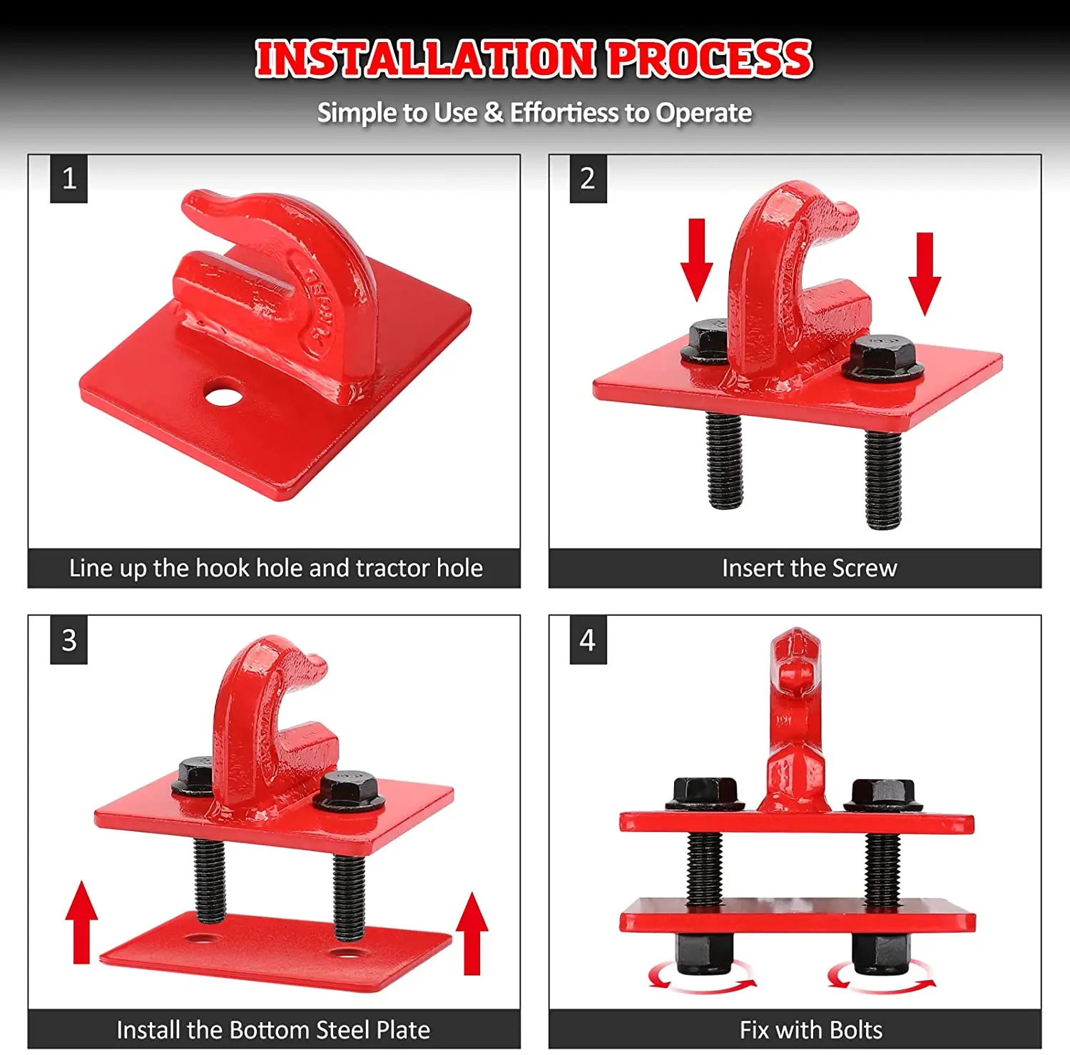 Titan Attachments Grab Hooks Titan Attachments Bolt-On Grab Hooks – 3/8 ...