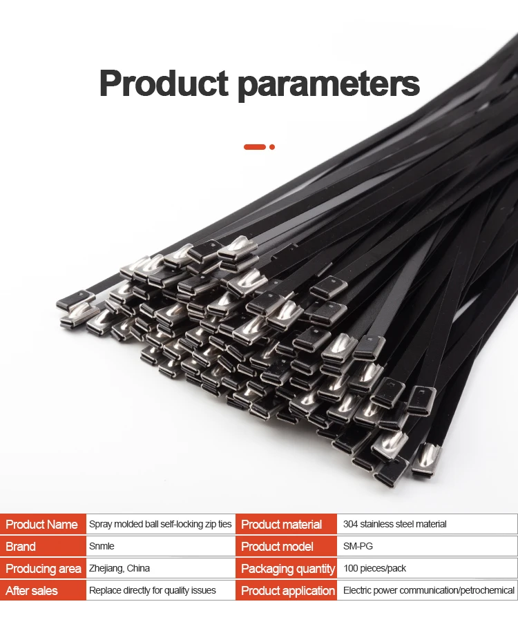 Rest008 Stainless Steel Self-locking Zip Tie Heavy-duty 304 Stainless ...