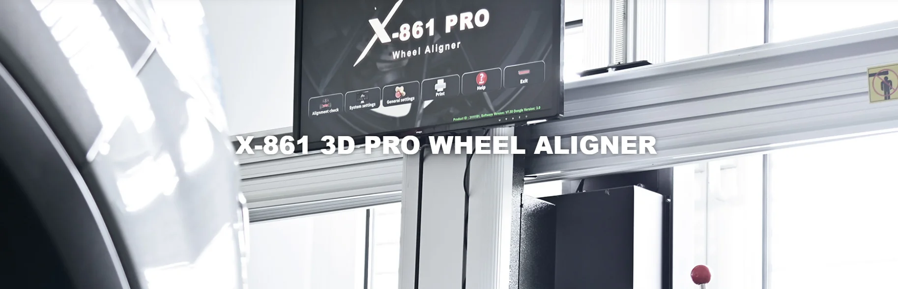 LAUNCH X861 Pro Wheel Alignment Machine - 3D Precision